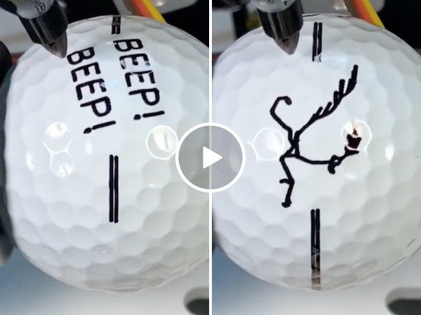 Now that's one Looney way to customize a golf ball (Video)