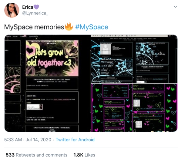 Tweets to remember MySpace by
