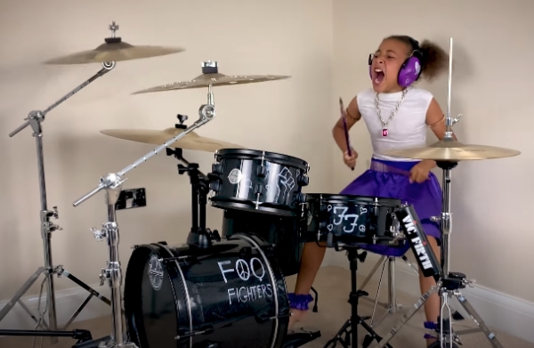 Dave Ghrol and a 10-year-old are locked in a drum battle | Humanity