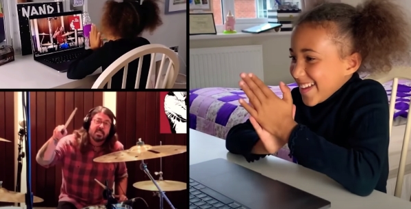 Dave Ghrol and a 10-year-old are locked in a drum battle | Humanity