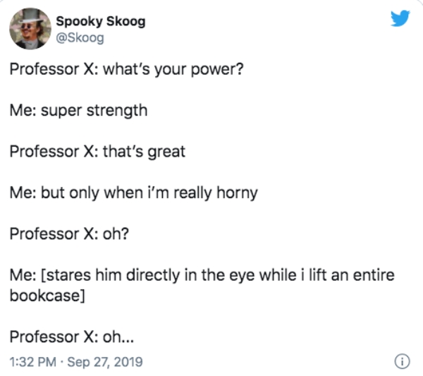 The "what's you super power?" meme is taking over twitter