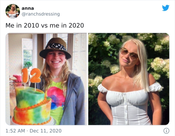 People sharing 2010 vs 2020 selves shows time has a way with us all