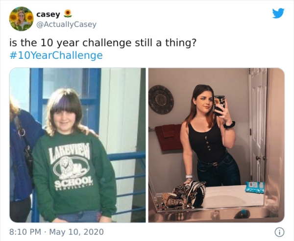 People sharing 2010 vs 2020 selves shows time has a way with us all