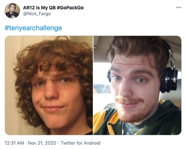 People sharing 2010 vs 2020 selves shows time has a way with us all