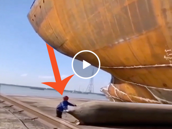 Ship Launch Most Dangerous Job Video Guy Almost Killed