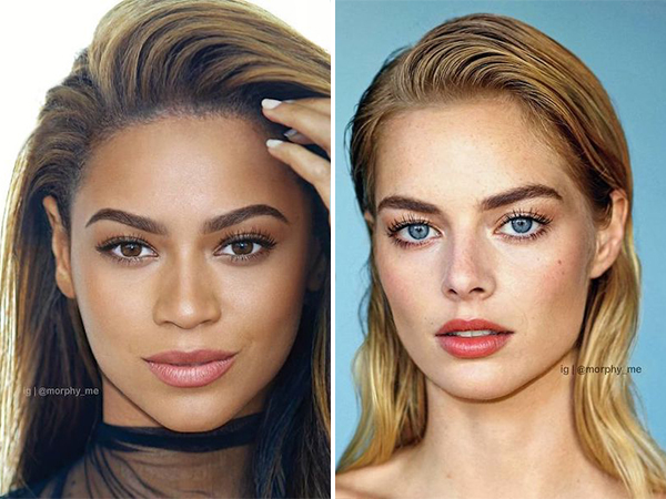 Famous Celebrities Mashed Up Into One Face