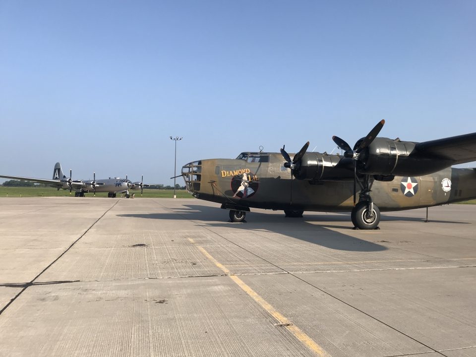 FIFI World War 2 Bomber Airshow Flight POV inside B-29 Superfortress