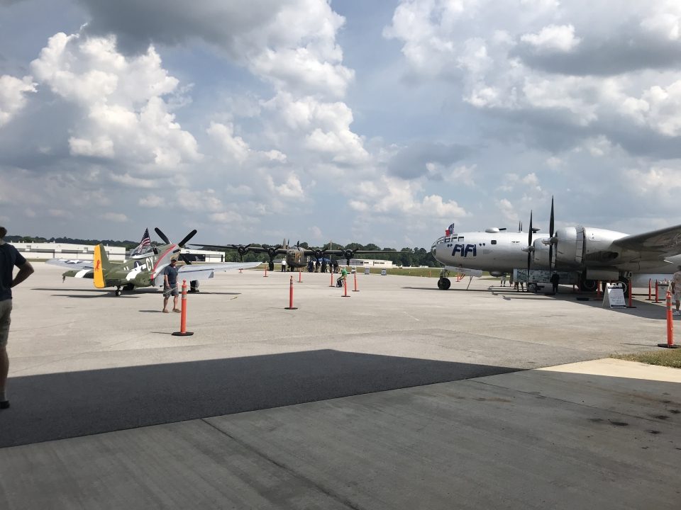 FIFI World War 2 Bomber Airshow Flight POV inside B-29 Superfortress