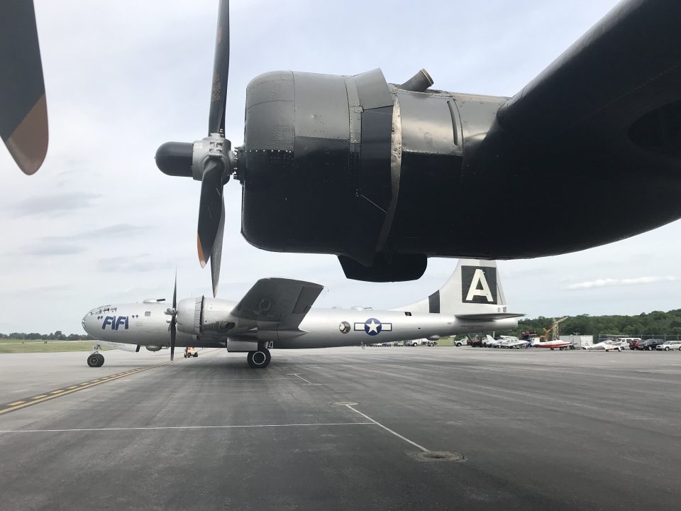 FIFI World War 2 Bomber Airshow Flight POV inside B-29 Superfortress