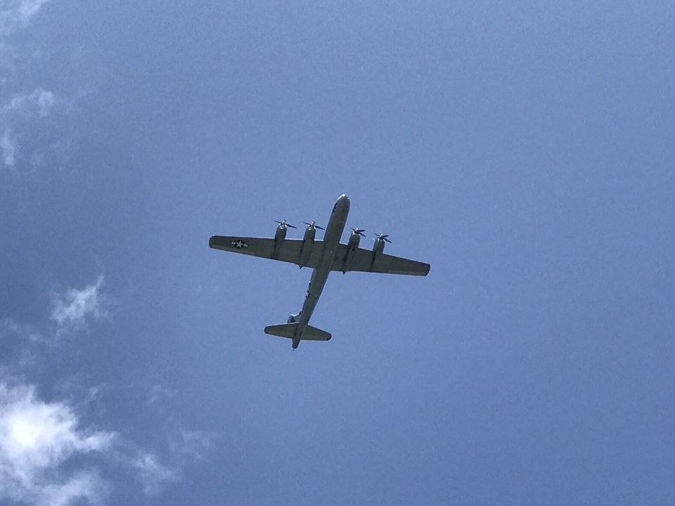 FIFI World War 2 Bomber Airshow Flight POV inside B-29 Superfortress