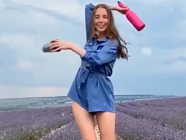 Bartender Sexy Hot European Girls Top Skilled Flair Bottle Tricks GIFs