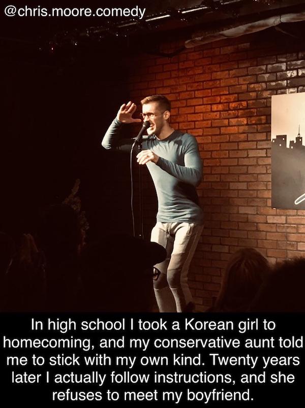 Standup comedy one-liners that had us in stitches