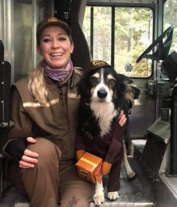 UPS drivers meeting dogs on their route is the highlight of any day!