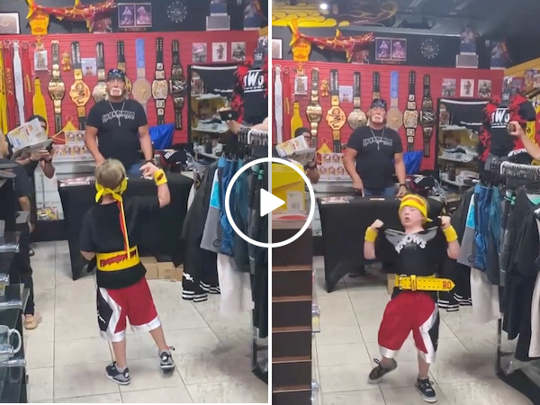 Let me tell you, brotherrrrr... this kid's got Hulkamania (Video)