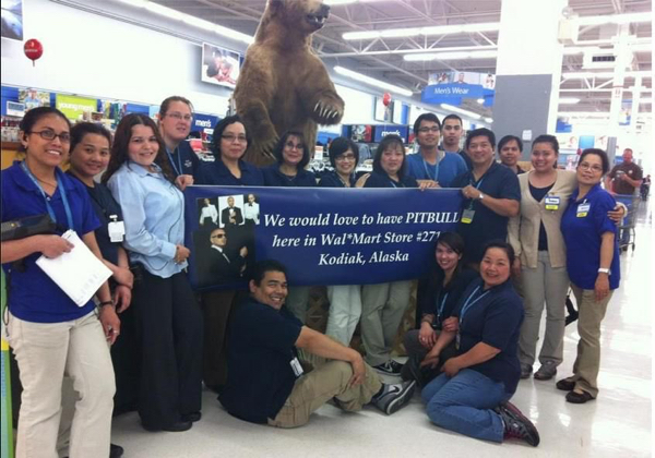 Pitbull's incredible journey to a Walmart in Kodiak, Alaska