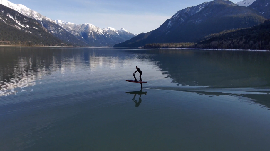 The HydroFlyer feels like a mix of a hoverboard, a jet ski, and flying