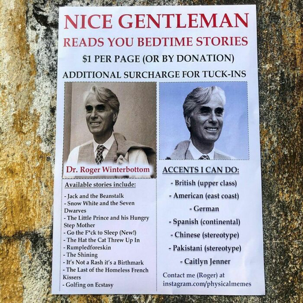 Man trolls neighborhood with posters and they're perfectly ridiculous