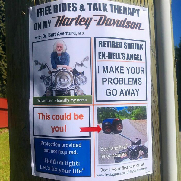 Man trolls neighborhood with posters and they're perfectly ridiculous