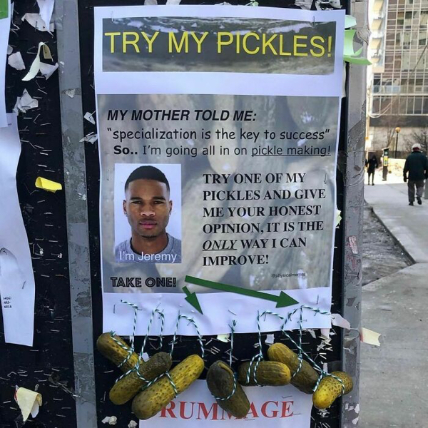 Man trolls neighborhood with posters and they're perfectly ridiculous