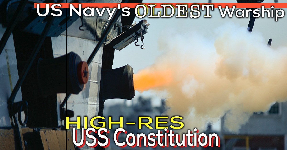 USS Constitution Photos US Navy First WARSHIP Fire Cannon Sail Battle
