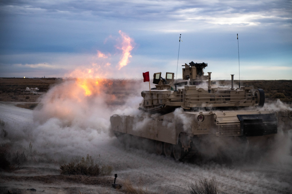 M1Abrams Tank Ultra HighSpeed Camera Fire Main Gun SlowMotion Sequence