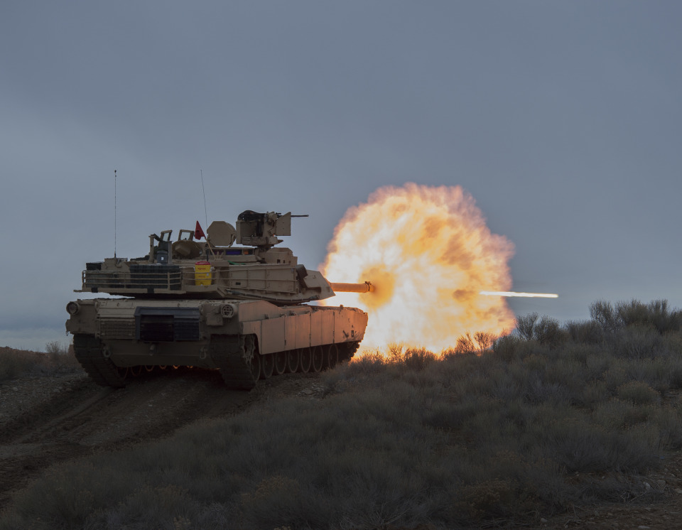 M1Abrams Tank Ultra HighSpeed Camera Fire Main Gun SlowMotion Sequence