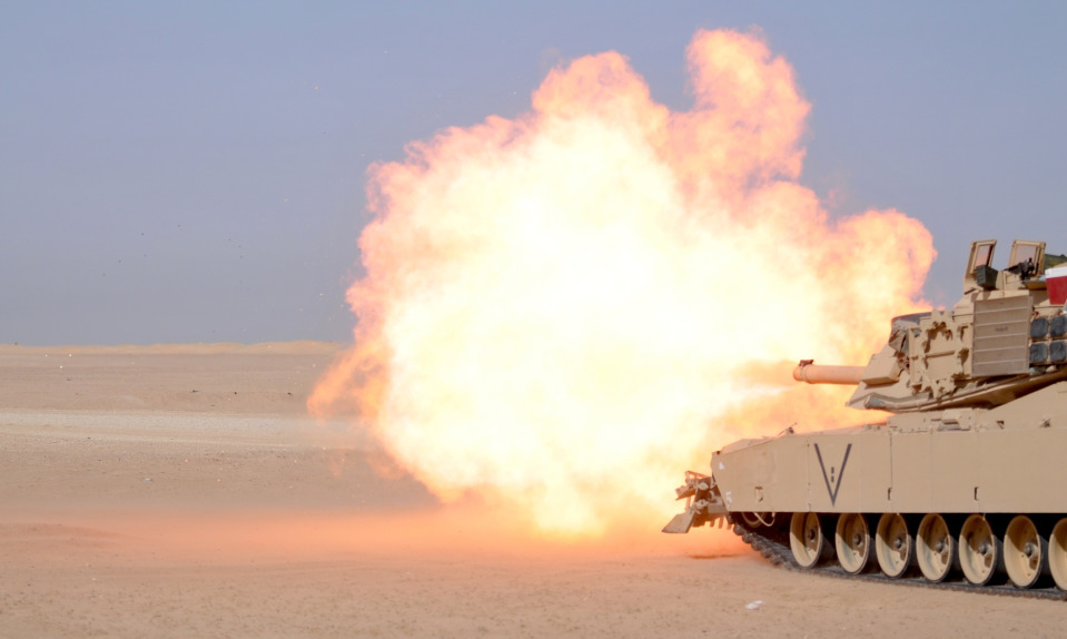 M1Abrams Tank Ultra HighSpeed Camera Fire Main Gun SlowMotion Sequence