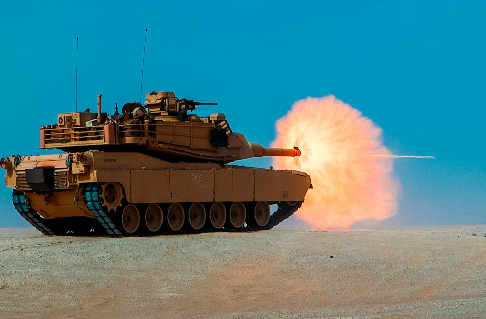 M1Abrams Tank Ultra HighSpeed Camera Fire Main Gun SlowMotion Sequence