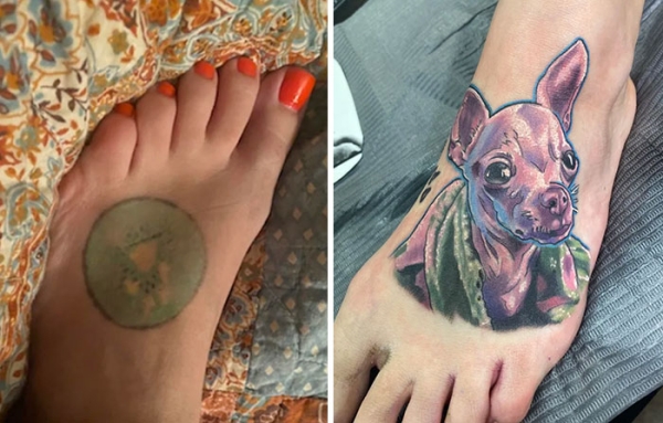 Mediocre tattoos transformed into incredible works of art | theCHIVE