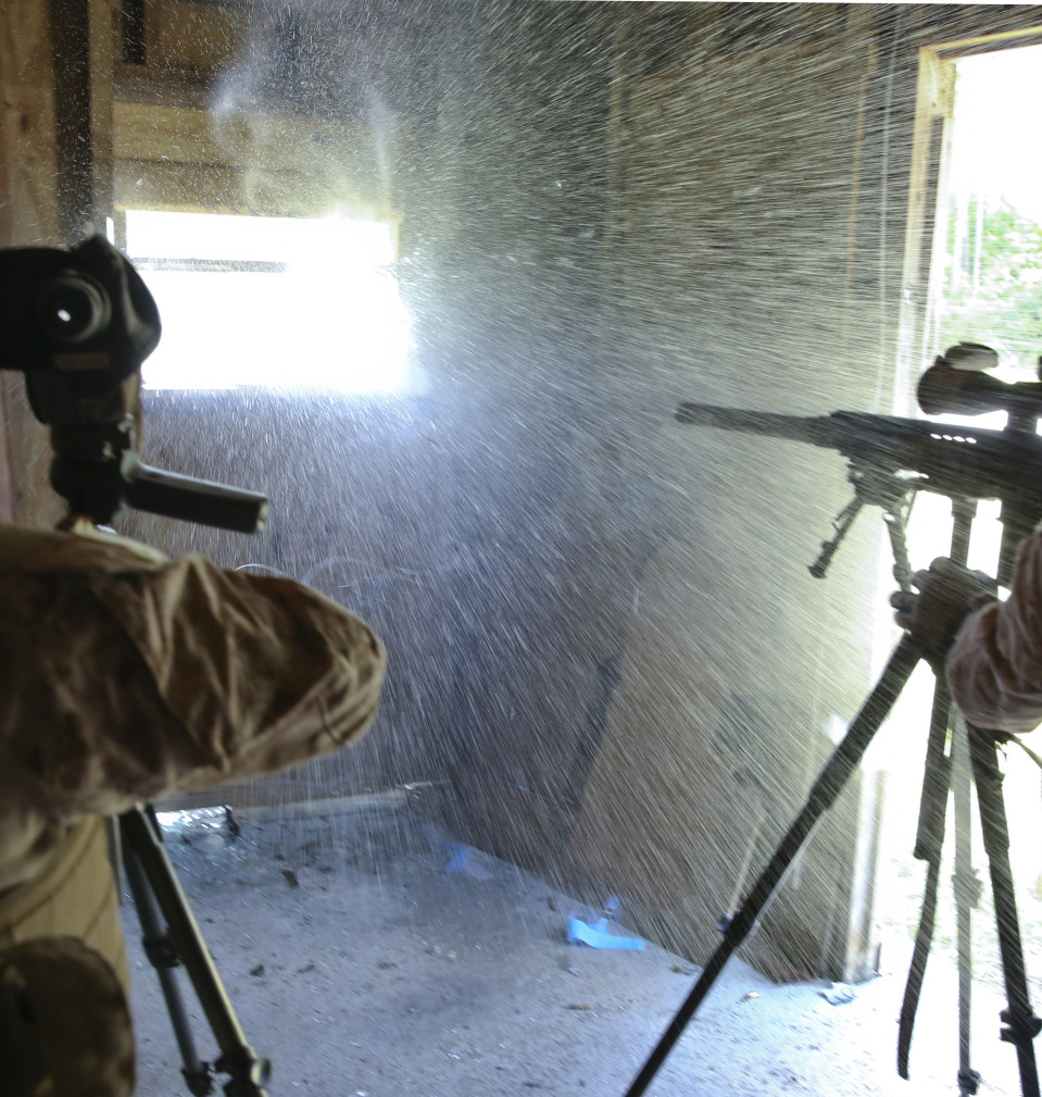 Marine Snipers Explode Window with Water Explosive Photos