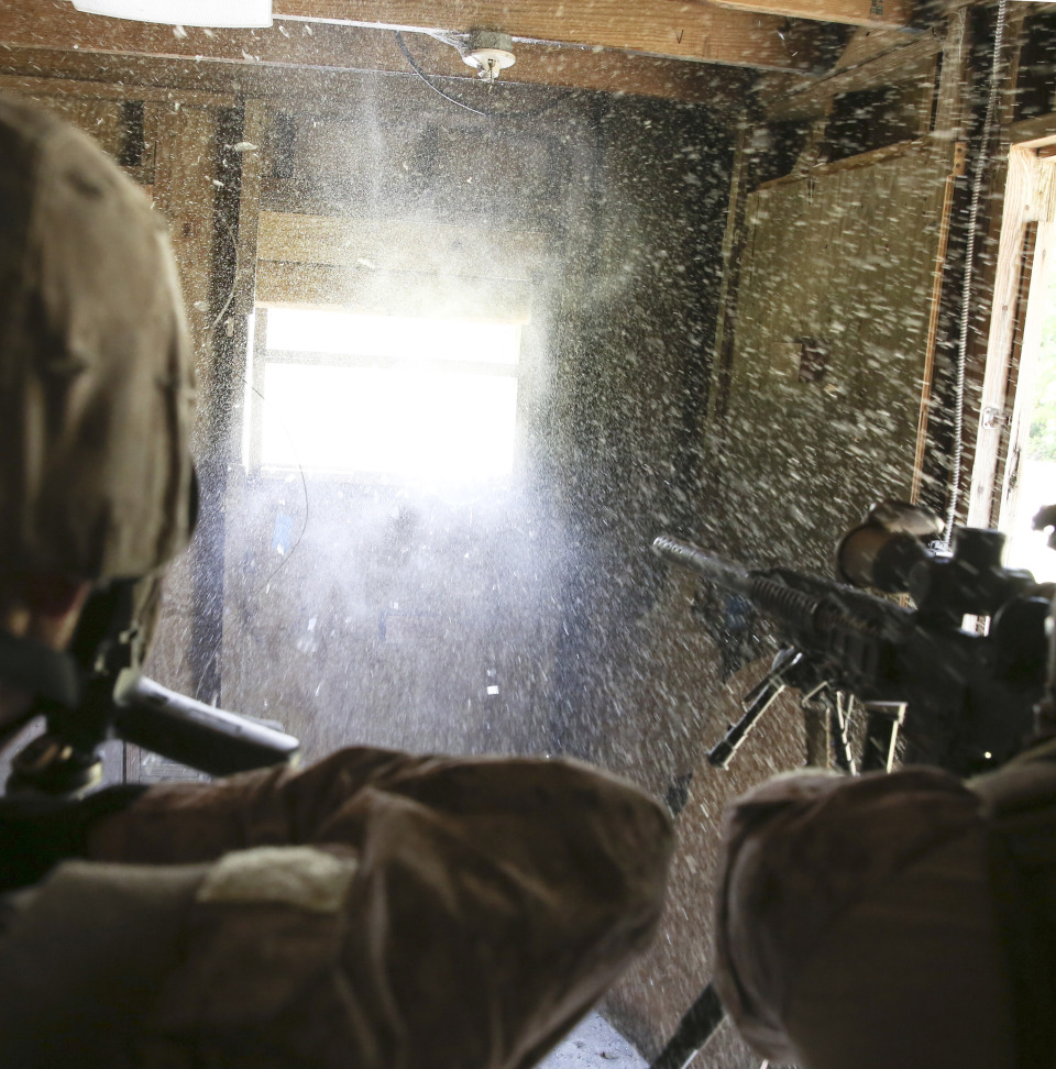 Marine Snipers Explode Window with Water Explosive Photos