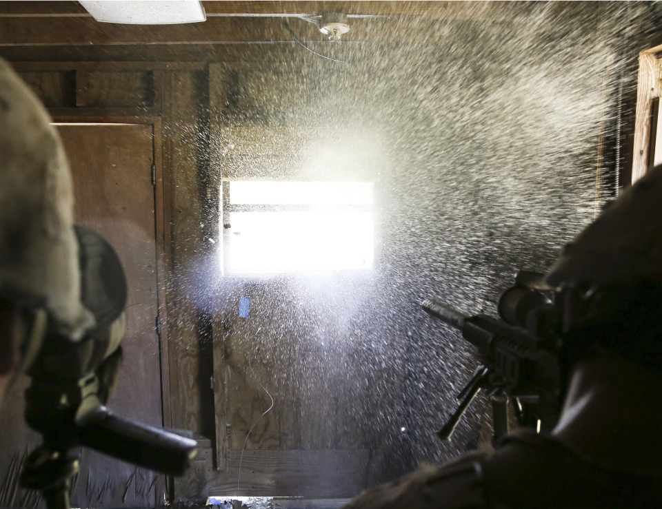 Marine Snipers Explode Window with Water Explosive Photos
