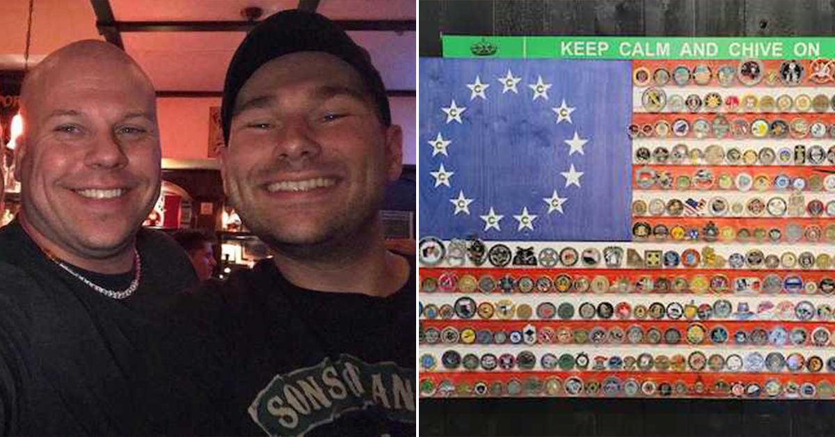 323 coins later, our "Old Glory" coin rack is officially complete