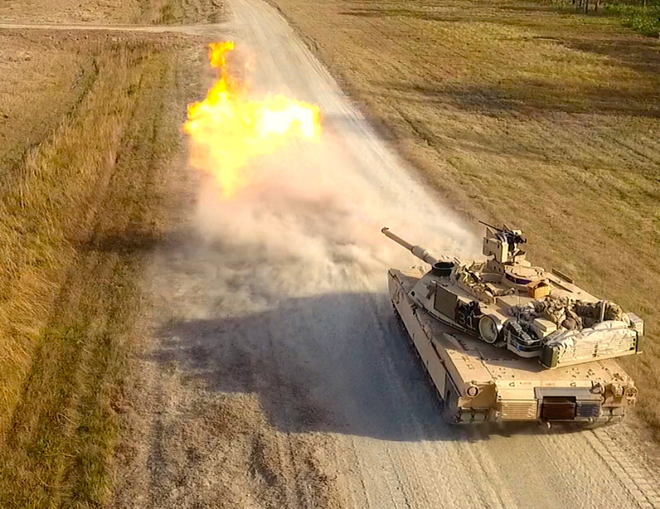 M1Abrams Tank Ultra HighSpeed Camera Fire Main Gun SlowMotion Sequence