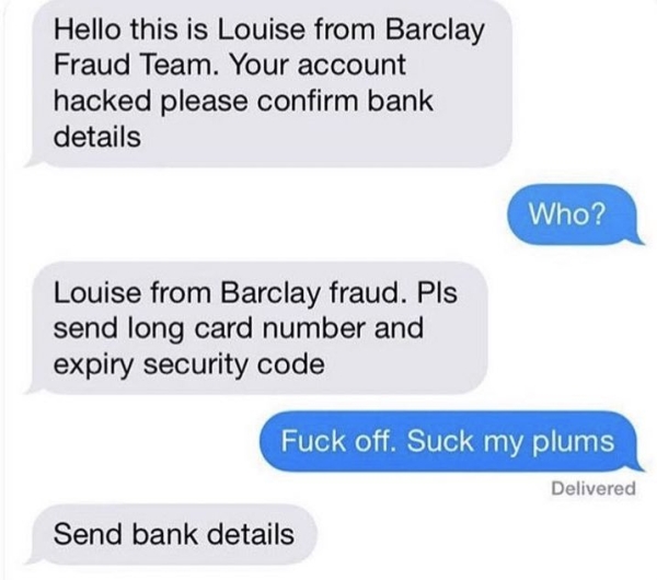 And now the scammer gets scammed