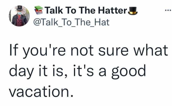 Vacation Tweets, to help you smile and laugh through the pain