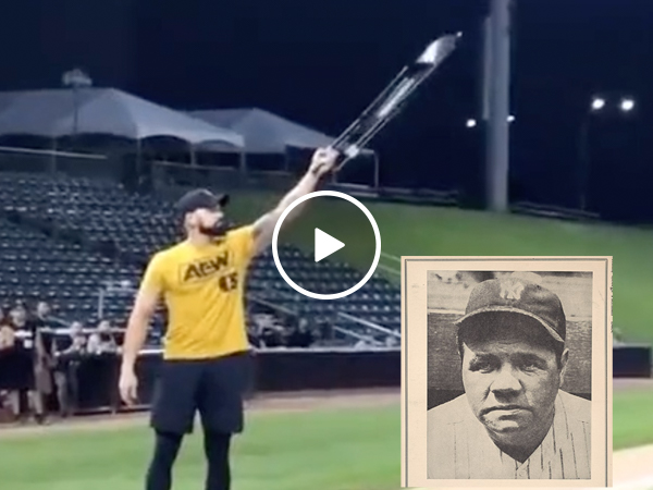 Wrestler channels Babe Ruth and calls for a CHAIR SHOT home run