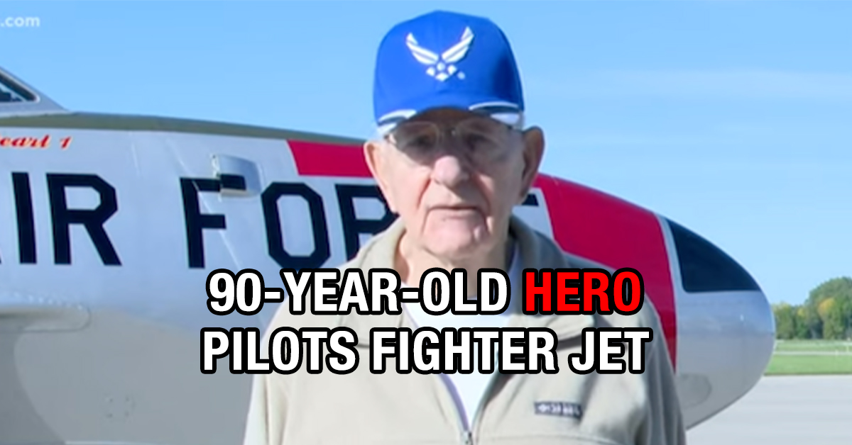 90-year-old Vietnam Vet pilots fighter jet for first time in 65 years