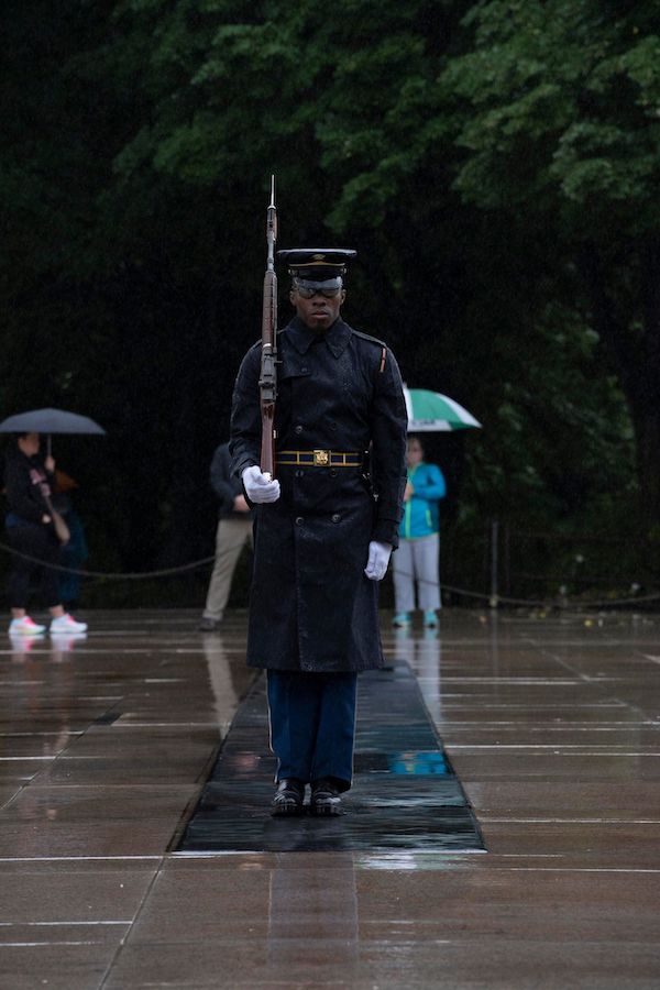 Through rain, sleet, and snow, The Tomb of the Unknown Soldier is ...