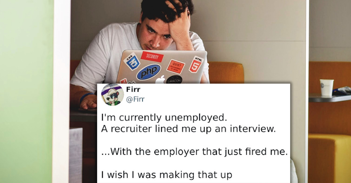 Guy documents job interview with company that just fired him