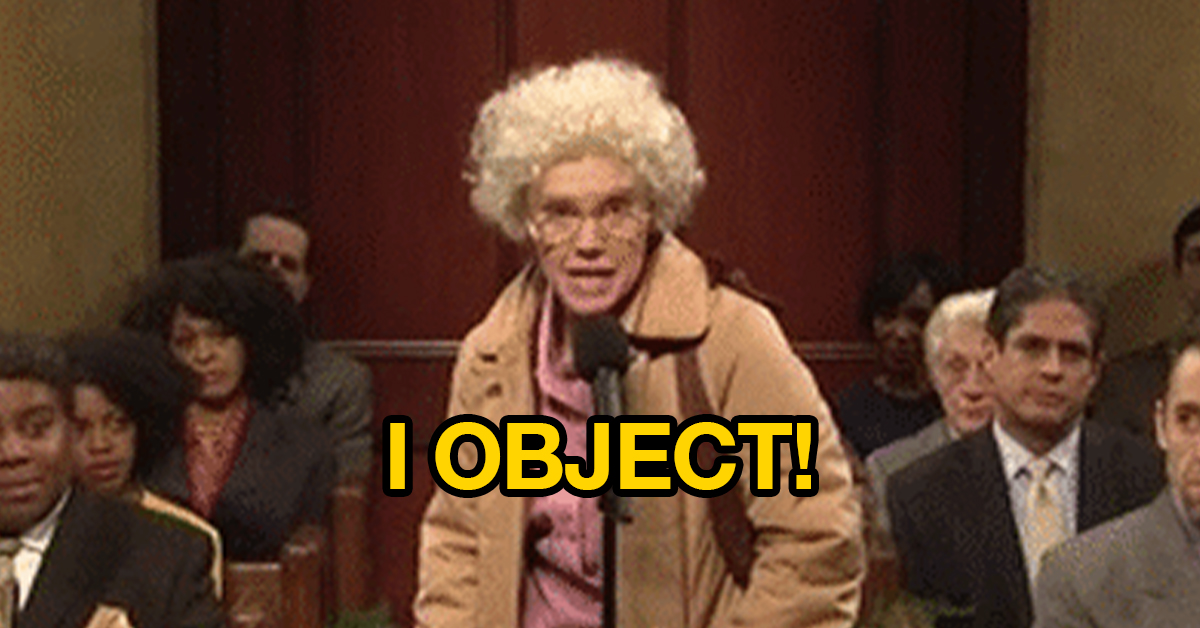 Objections that ACTUALLY happened at weddings