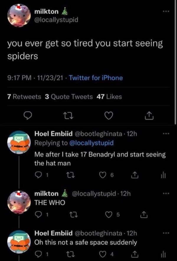 Unhinged people + twitter = very concerning content