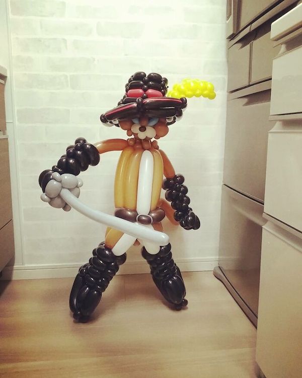 Famous Characters And Actors Made With Balloon Art