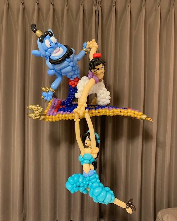 Famous Characters And Actors Made With Balloon Art