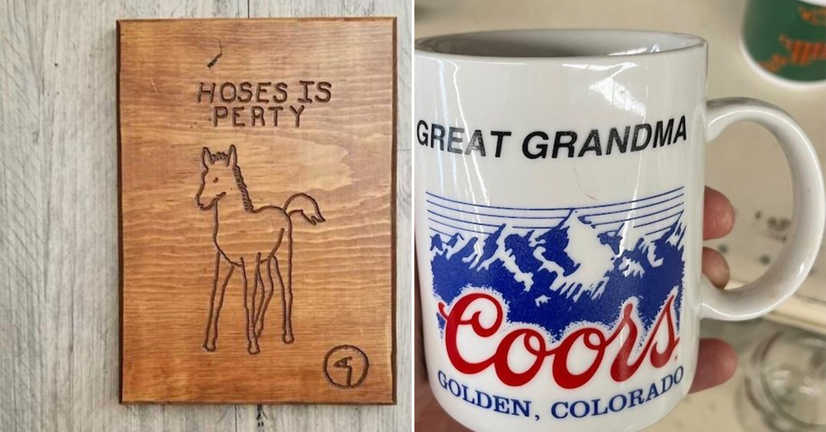 The Thrift Shop has the best art ever