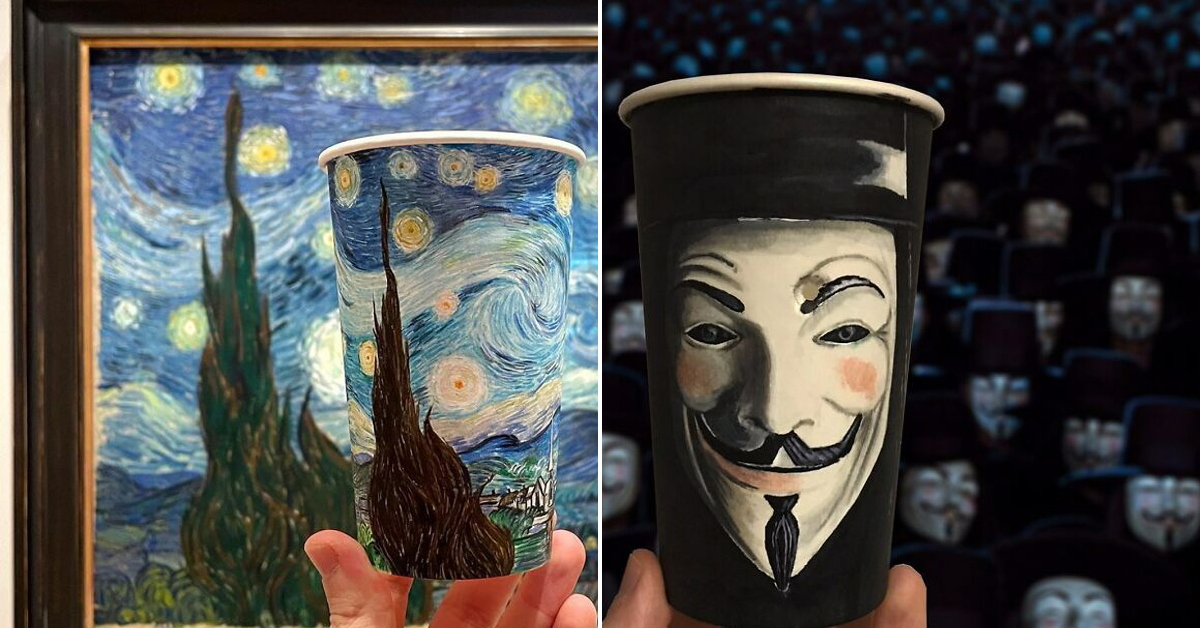 Artist brings cups to life all around the world