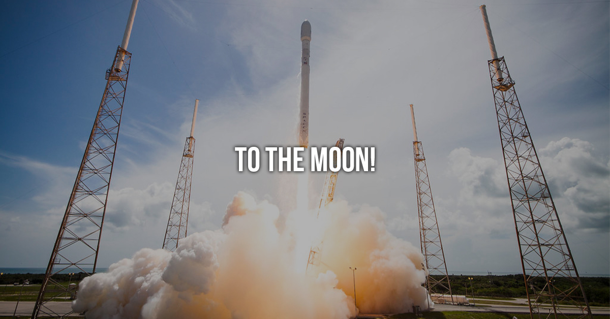 SpaceX rocket on collision course with the dark side of the moon