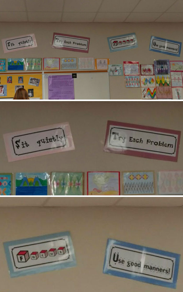 Teachers that took their classroom sign game to a whole new level