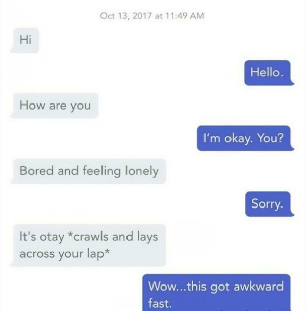 Text messages so cringe-inducing they make me physically shudder