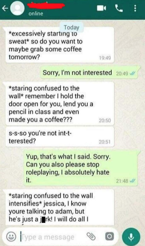 Text messages so cringe-inducing they make me physically shudder